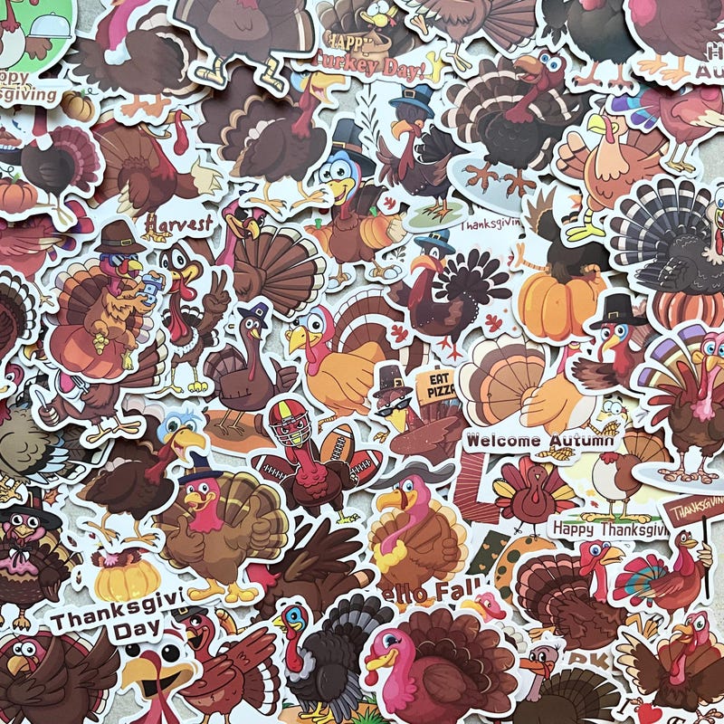 Turkey Stickers - Etsy
