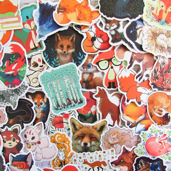 Fox Sticker - Etsy