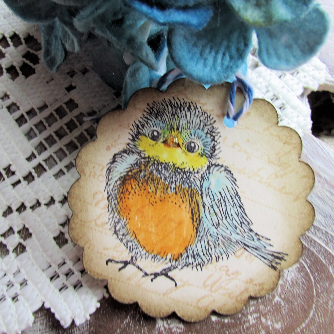 Bird Gift Tag, All Occasion Tag, Nature Tag, Bluebird Tag, Stationary ...