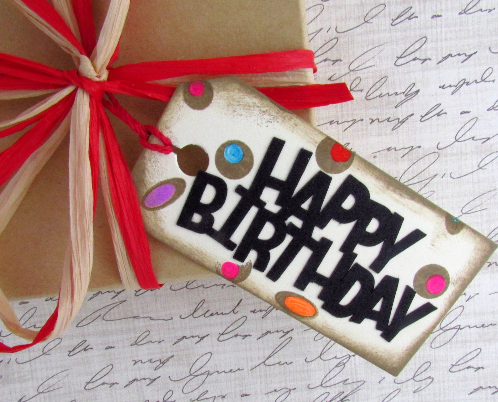 Birthday Gift Tags Birthday Present Tag Happy Birthday Tags - Etsy