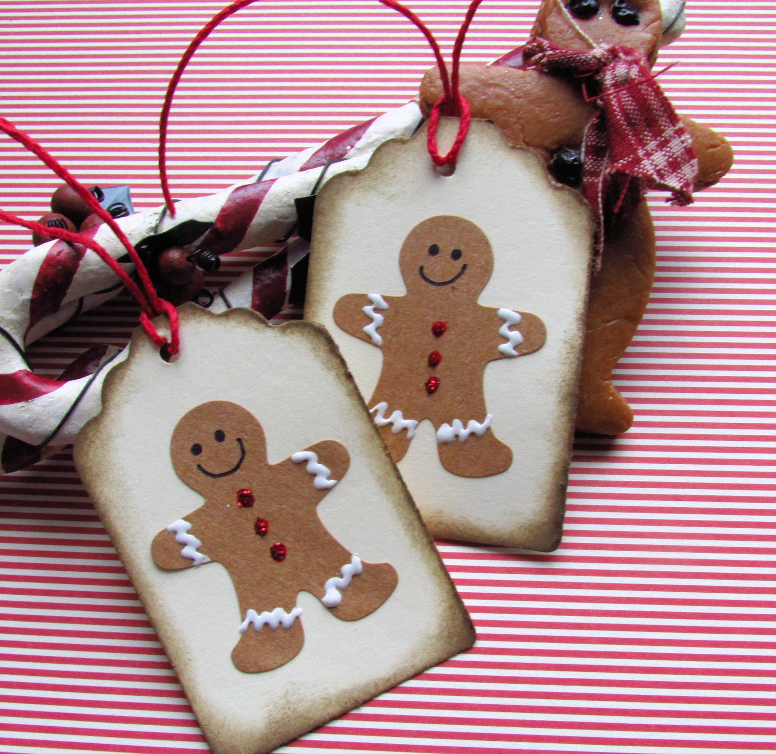 Gingerbread Man Gift Tag Christmas Gift Tag Christmas Cookie | Etsy