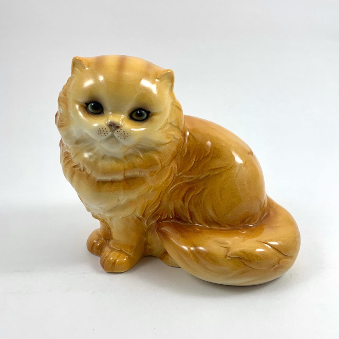 Goebel West German 1980's Orange Tabby Persian Cat Figurine 31 025 12 ...