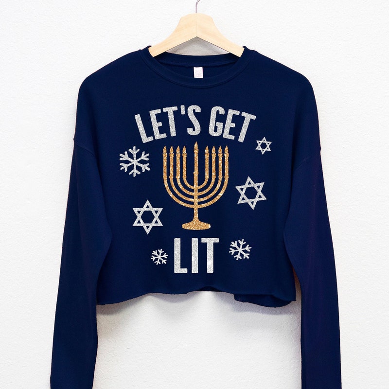 Glitter Hanukkah Sweater - Etsy