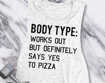 BODY TYPE Loves Tacos Workout Tank Top Marble Women's | Etsy