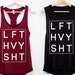 Lift Heavy Workout Tank Top - Pick Style, Women's Workout Racerback ...