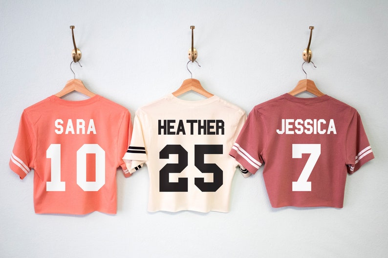 GIRLS TRIP Shirts Crop Tops Custom Name Numbers & Destination ...