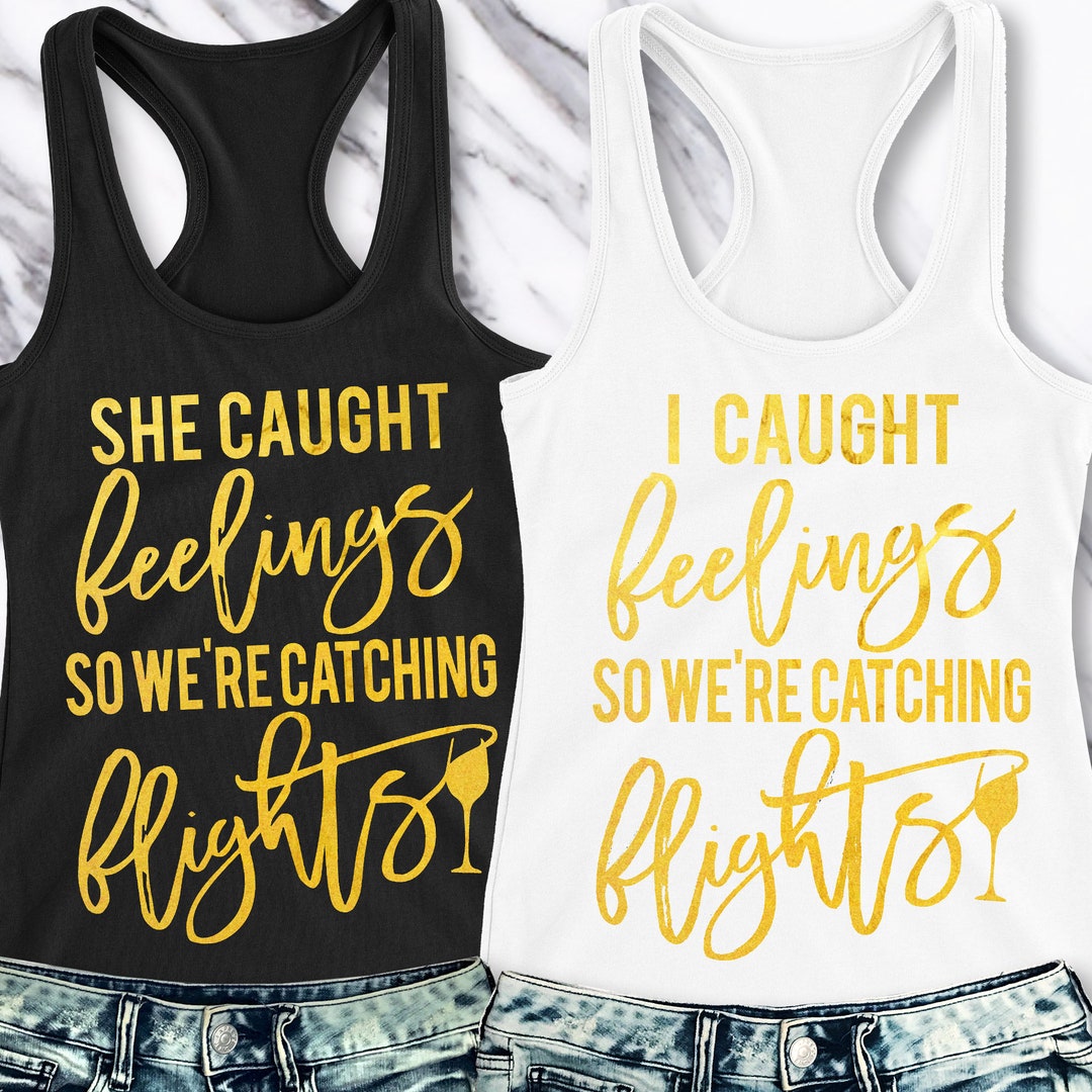 CATCHING FLIGHTS BACHELORETTE Party Tank Top - Pick Color, Wine Tank ...