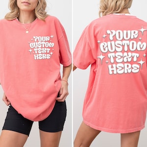 Custom OVERSIZED T-shirt Puff Print, Customized Puffed Print Shirt ...