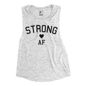 STRONG AF, Mucle Tank, Workout Tank, Workout Top, Gym Tank ...