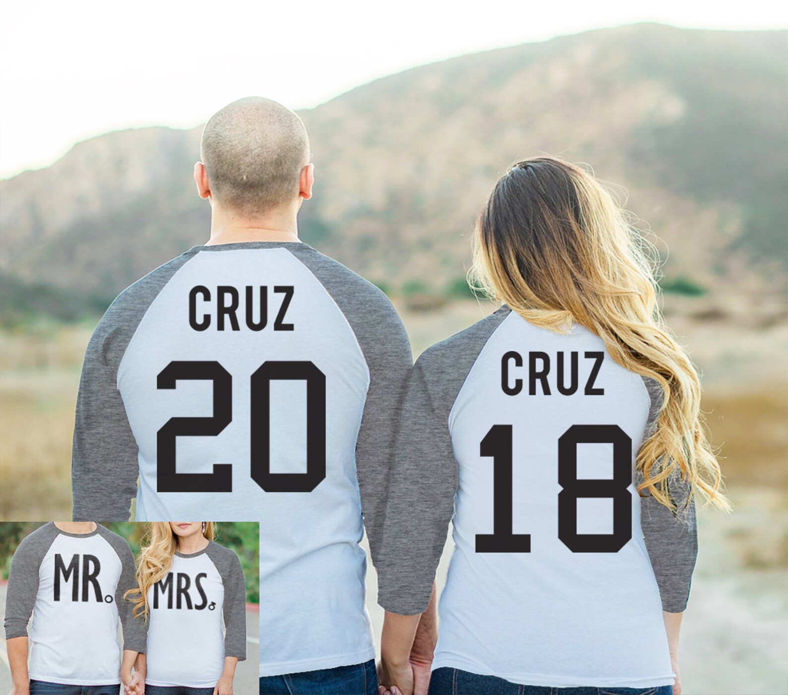 MRS Bride Shirt MR Groom Baseball Tees CUSTOM Names & - Etsy