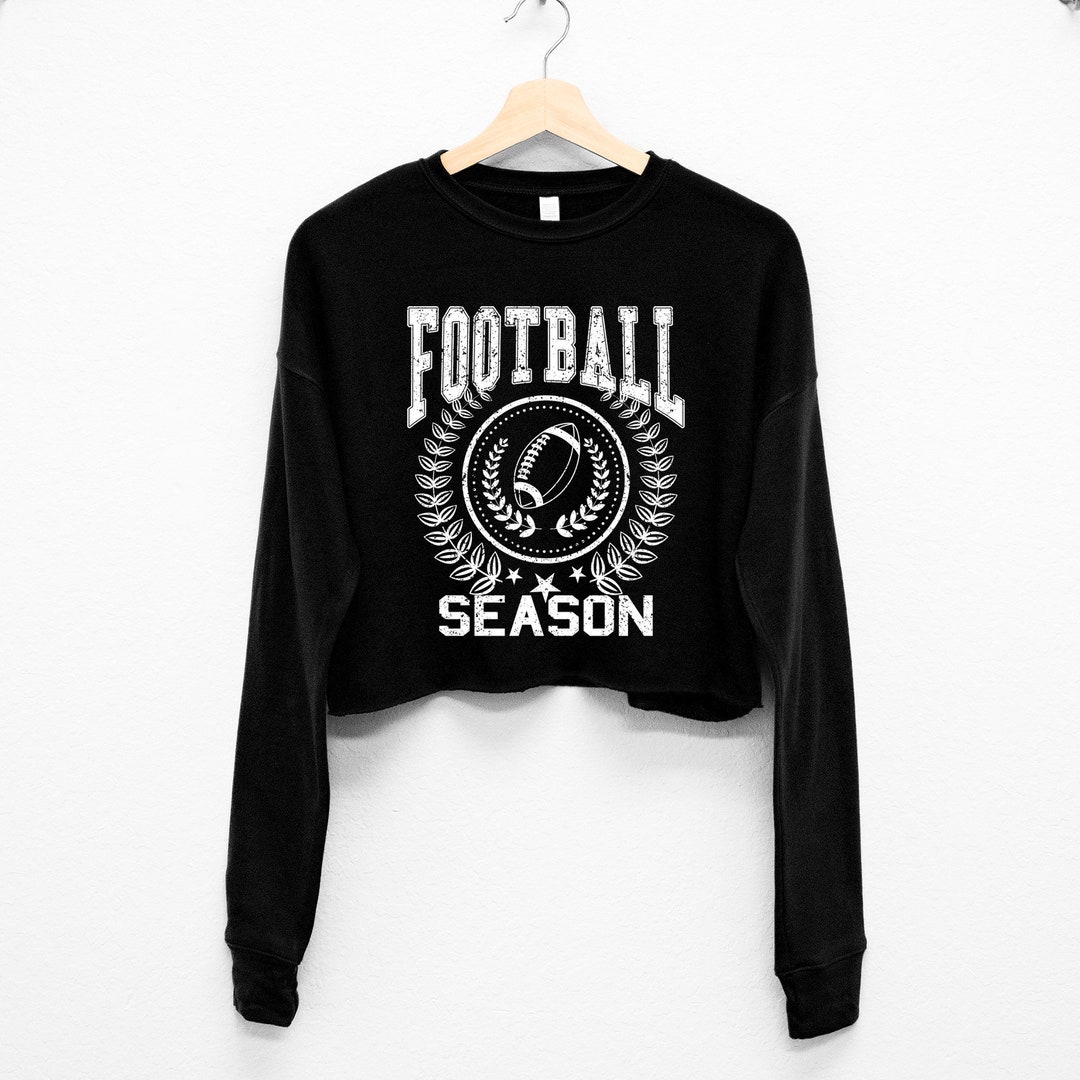 FOOTBALL SEASON Cropped Sweater, Womens Football Cropped Sweatshirt ...