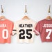 WOMEN'S CUSTOM SHIRTS Crop Tops Personalized Name & Numbers, Customized ...