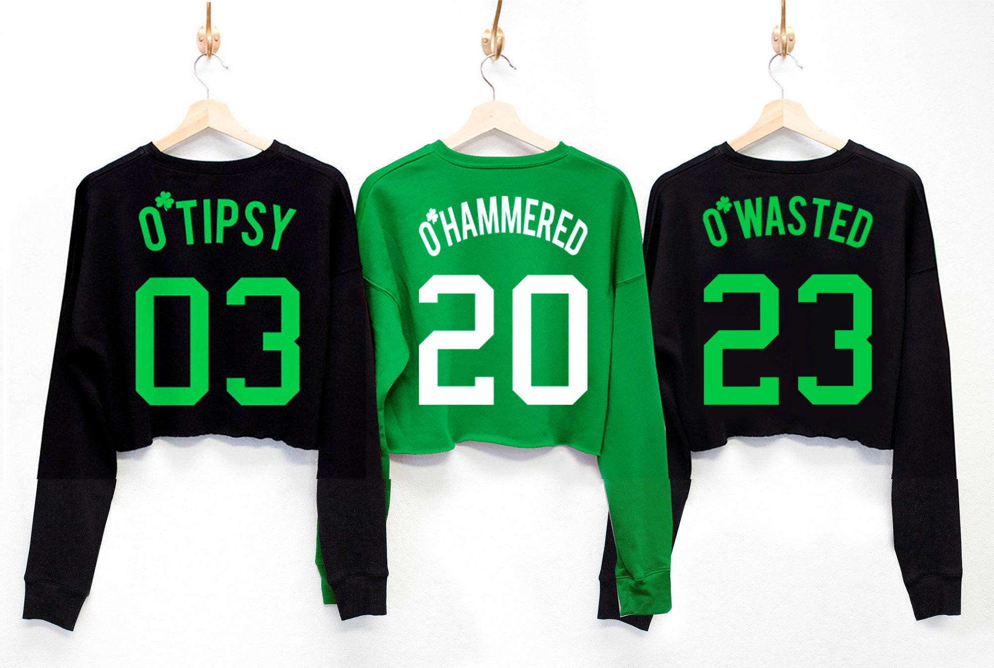 O'wasted St. Patrick's Day Drinking Team Cropped - Etsy