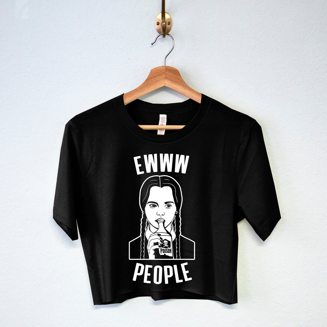 EWWW PEOPLE Goth Girl Drinks Poison Crop Top, Goth Shirts for Women ...