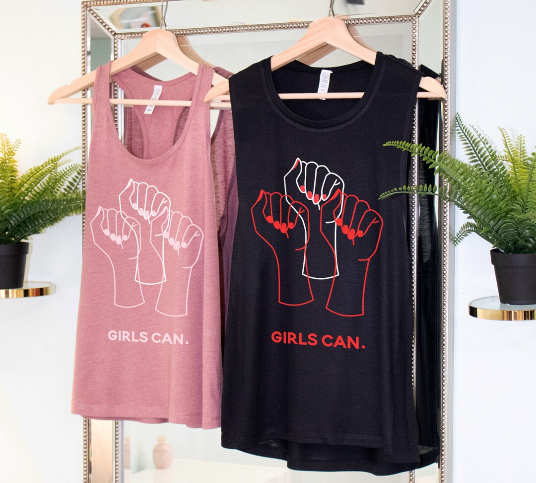GIRLS CAN. Tank Top Women's - Pick Color, Workout Tanks for Women ...