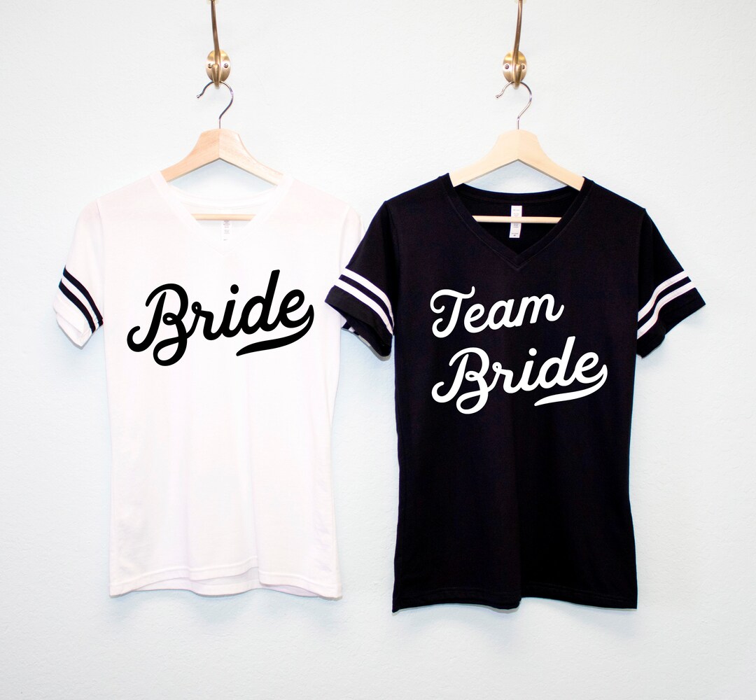 BRIDE, TEAM BRIDE & Bridesmaid T-shirts for Bachelorette Party, Maid of ...
