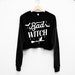 Good Witch or Bad Witch HALLOWEEN CROPPED SWEATERS, Halloween Crop ...