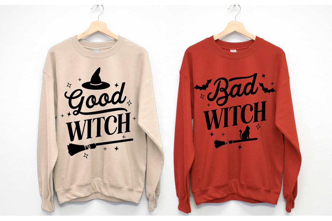 Good Witch or Bad Witch HALLOWEEN SWEATERS for Women, Womens Halloween ...