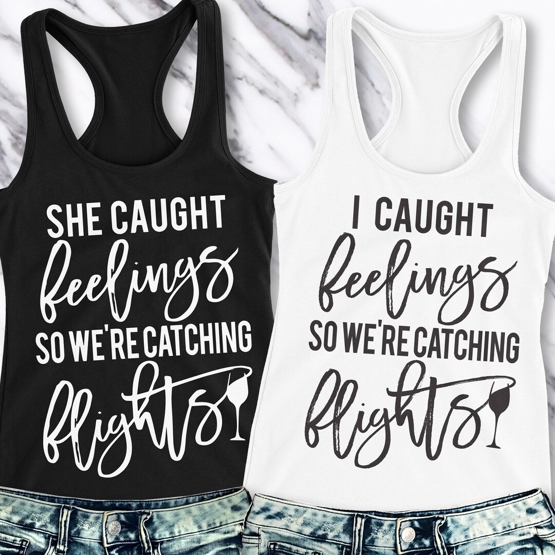 CATCHING FLIGHTS BACHELORETTE Party Tank Top - Pick Color, Wine Tank ...