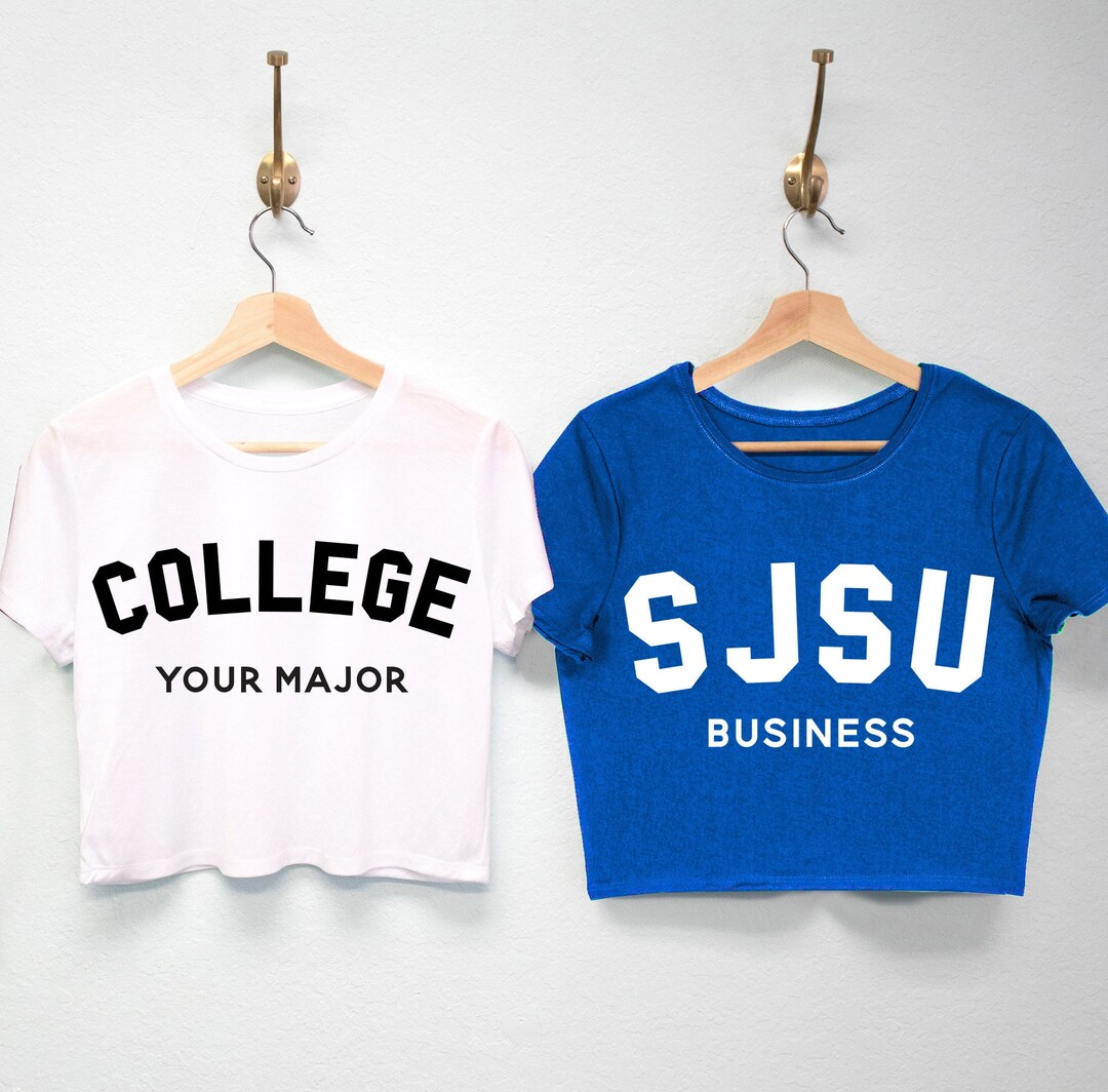 COLLEGE MAJOR Shirt or Crop Top, Your College Major Tshirt, College ...