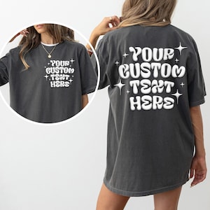 Custom OVERSIZED T-shirt Puff Print, Customized Puffed Print Shirt ...
