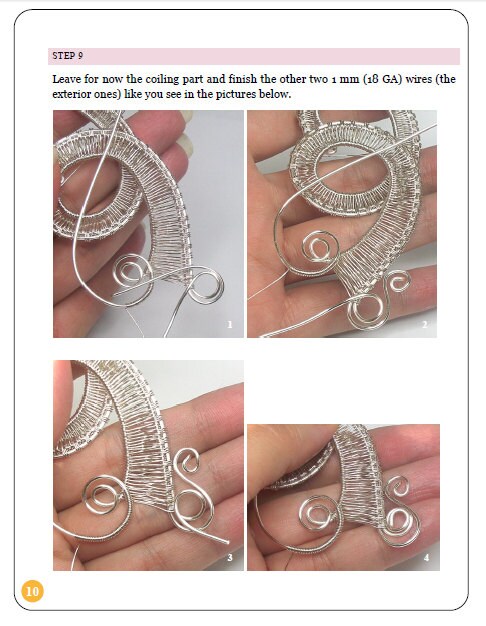 Diy Pdf Tutorial Wire Weaving Jewelry Collar Flowing | Etsy