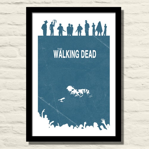 The Walking Dead Poster Minimalist TWD Print - Etsy