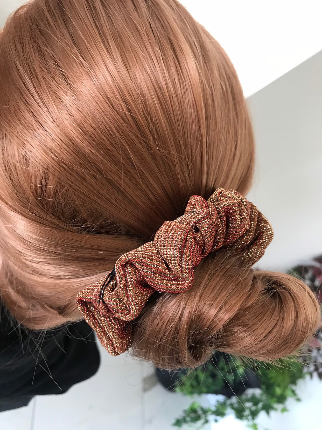 Copper Metallic Hair Scrunchie /scrunchies /scrunchy /women - Etsy
