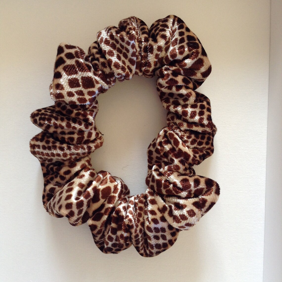 Leopard Print Velvet Hair Scrunchy/scrunchie - Etsy