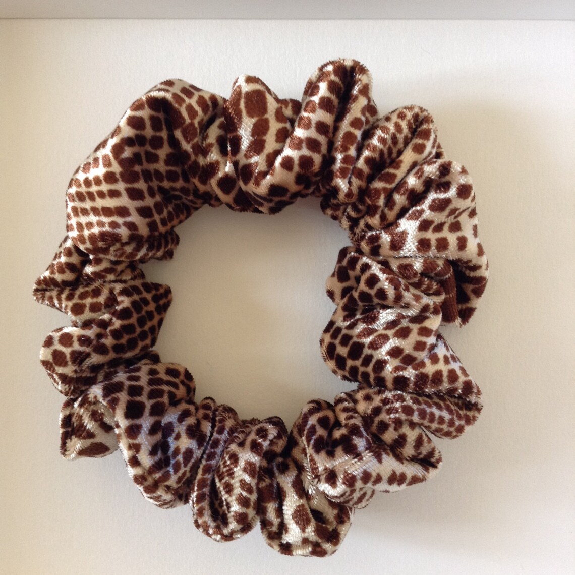 Leopard Print Velvet Hair Scrunchy/scrunchie - Etsy