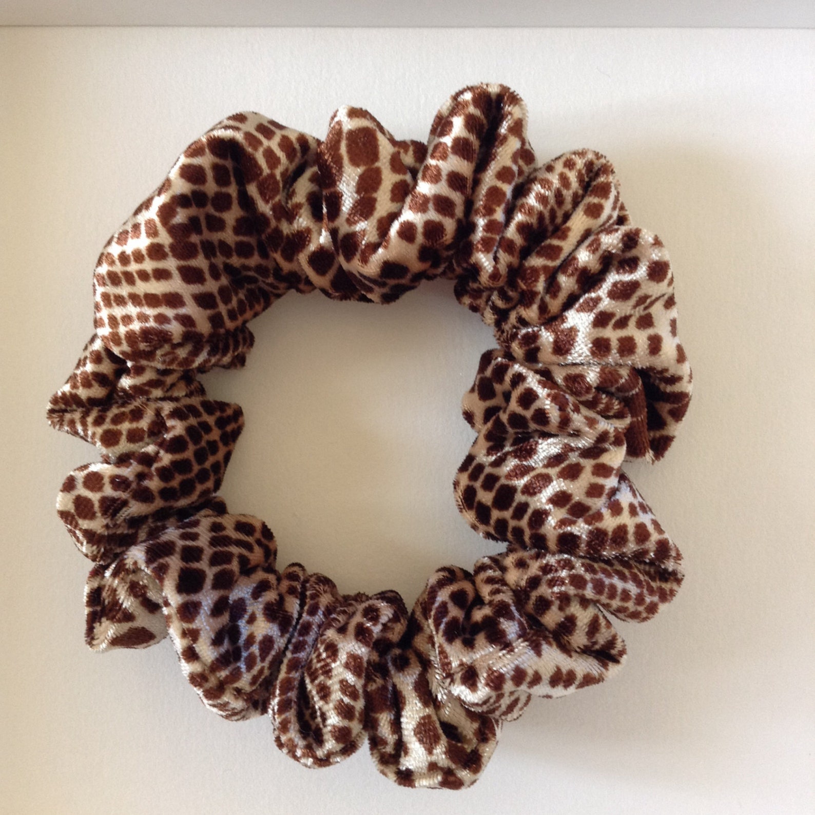 Leopard Print Velvet Hair Scrunchy/scrunchie - Etsy