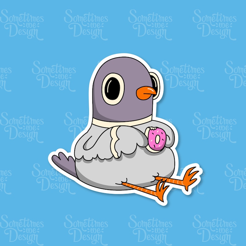 Pigeon Sticker - Etsy