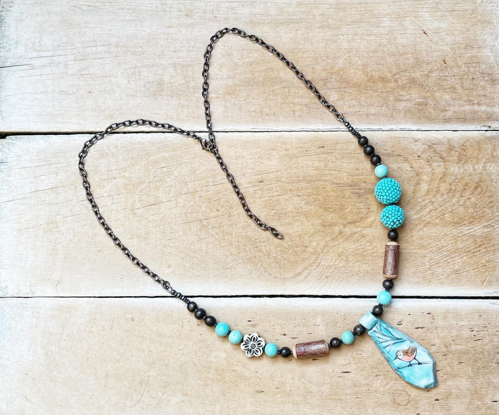 Little Bird Necklace - Bird, Rustic, Artisan - Etsy
