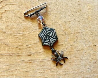 Spider Enamel Pin Itsy Bitsy Spider Black Widow - Etsy