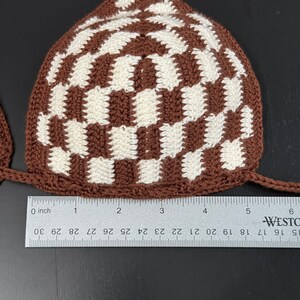 NWT Crochet FULL LINED Bikini Adjustable - Summer Checkered Pattern ...