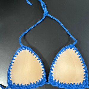NWT Crochet FULL LINED Bikini Adjustable - Summer Handmade Checkered ...