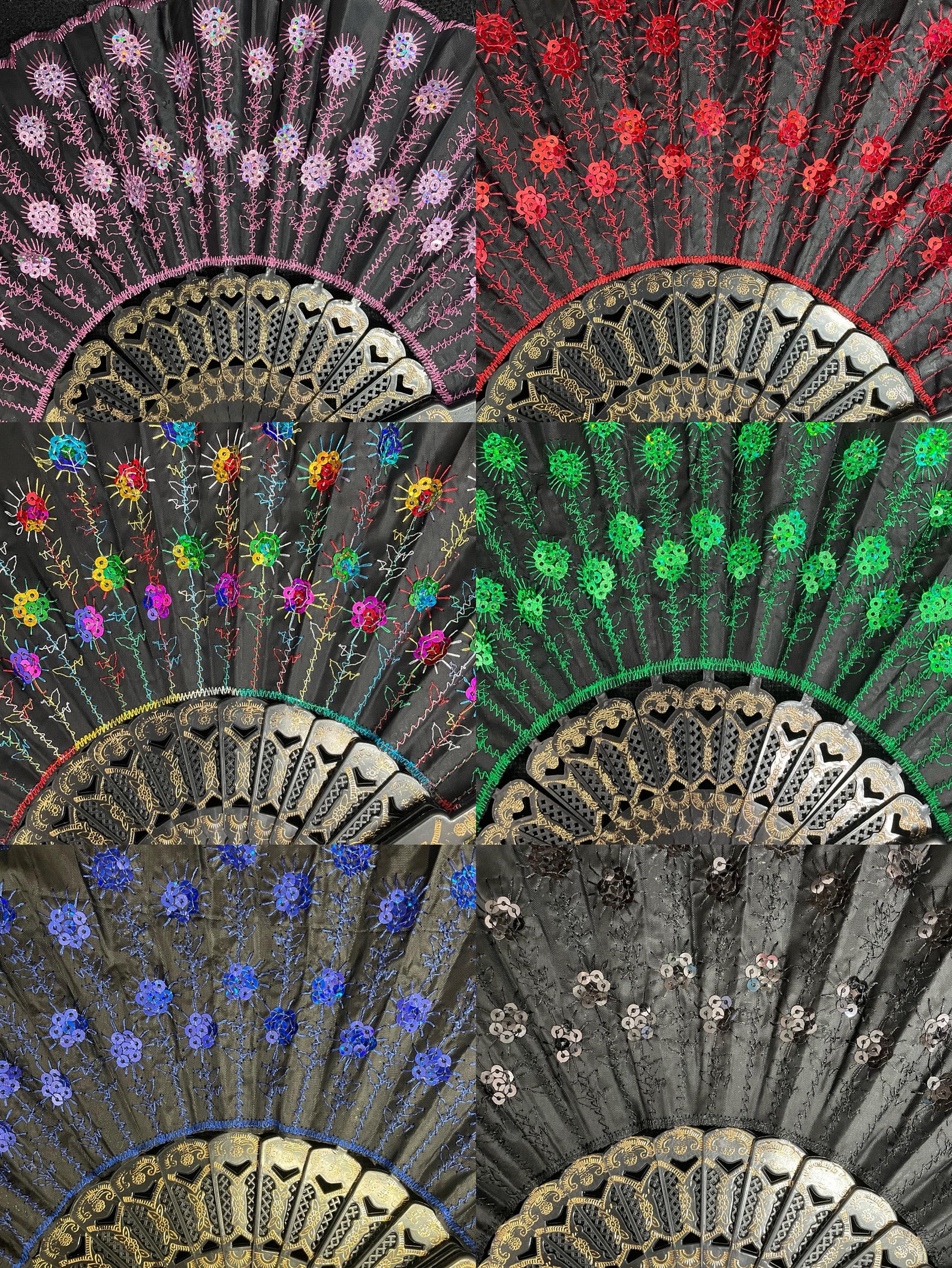 Set of 6/12/50/75/100 White Summer Glitter Folding Fan W/ Gift - Etsy