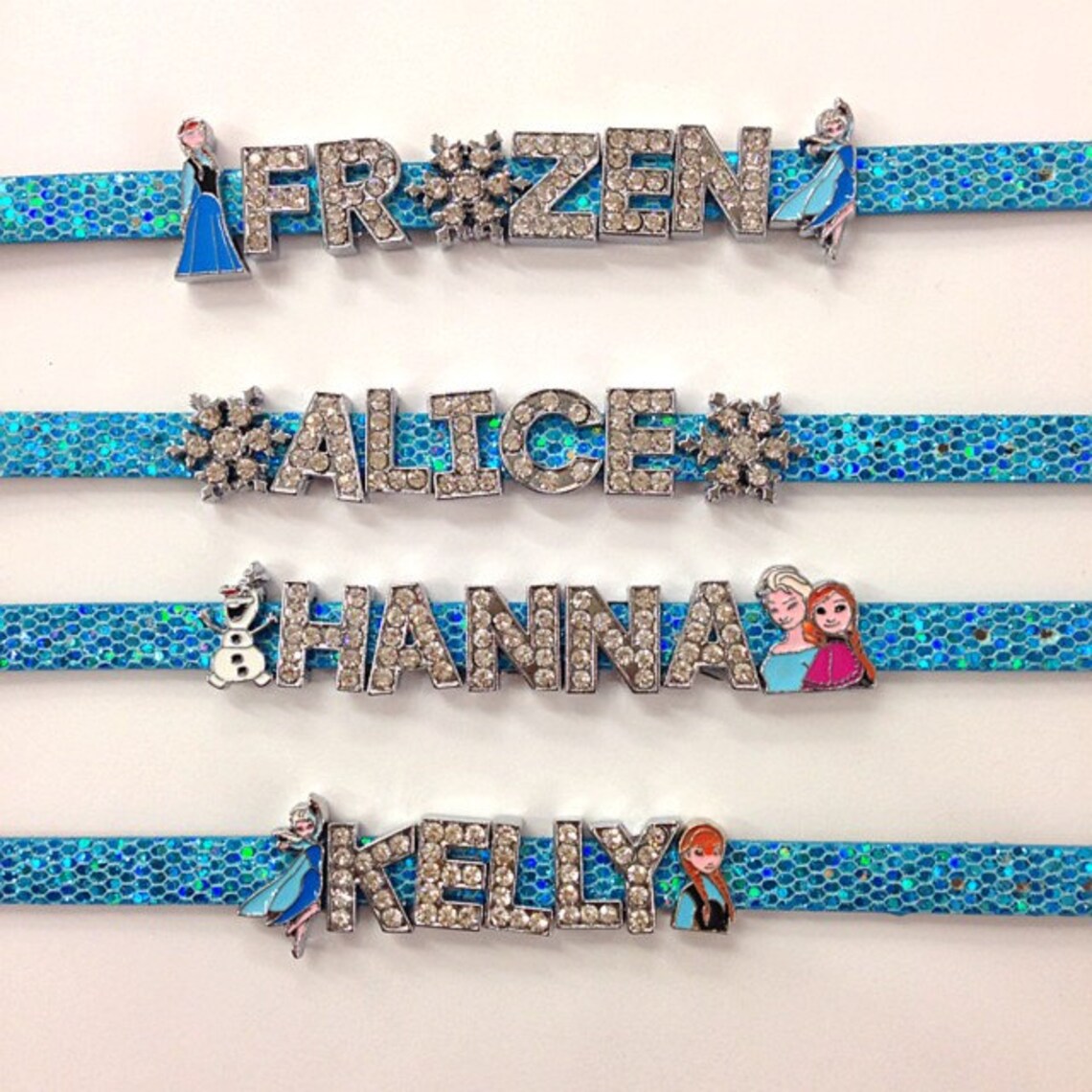 Frozen Inspired Rhinestone Bracelet or Personalize Your Own - Etsy