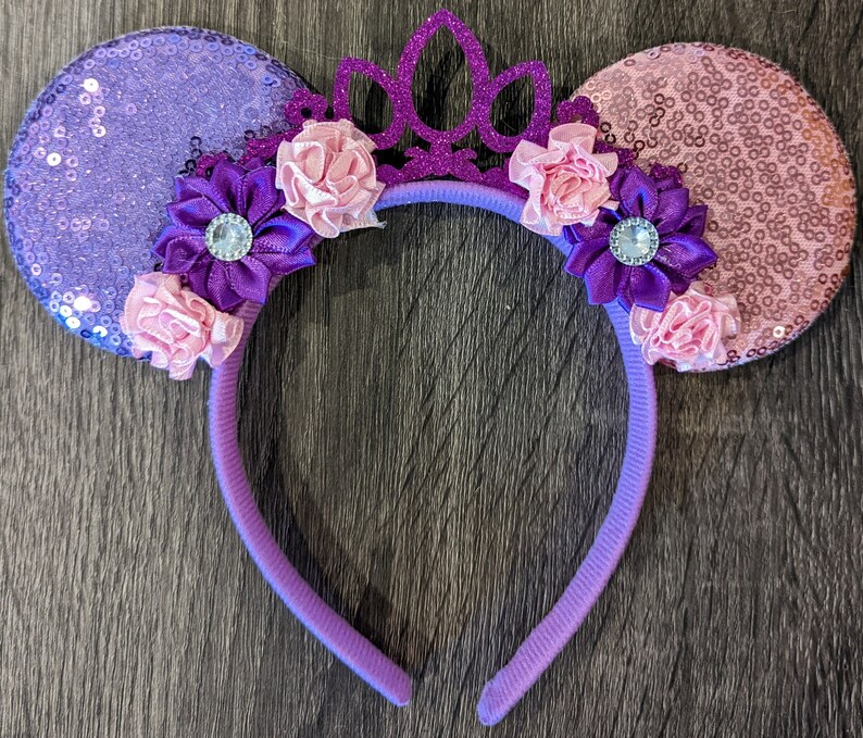 Rapunzel Inspired Minnie Ears Tangled Minnie Ears Princess - Etsy