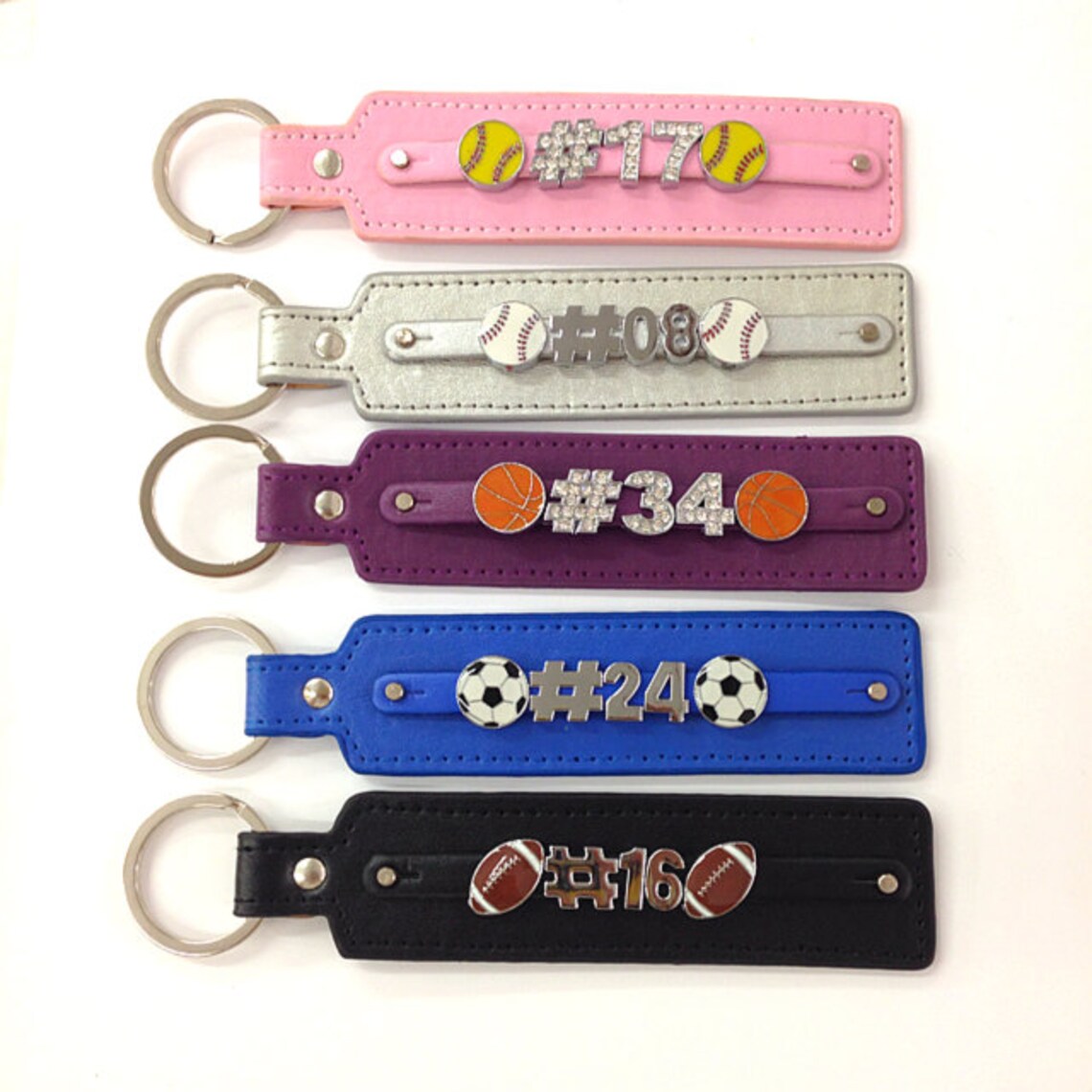 Custom Design Sports Keychain / Your Choice of - Etsy