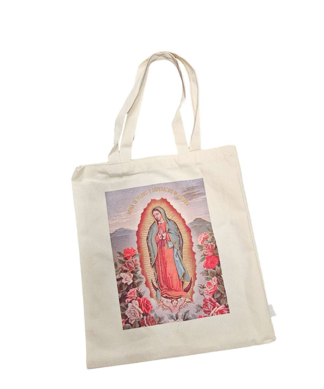 Saint Jude Canva Tote Bag _ Craft Bag, Shopping Bag, Prayer Bag ...