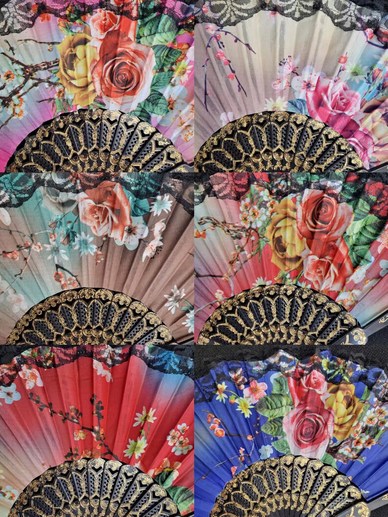 Set of 6/12/50/75/100 White Summer Glitter Folding Fan W/ Gift - Etsy