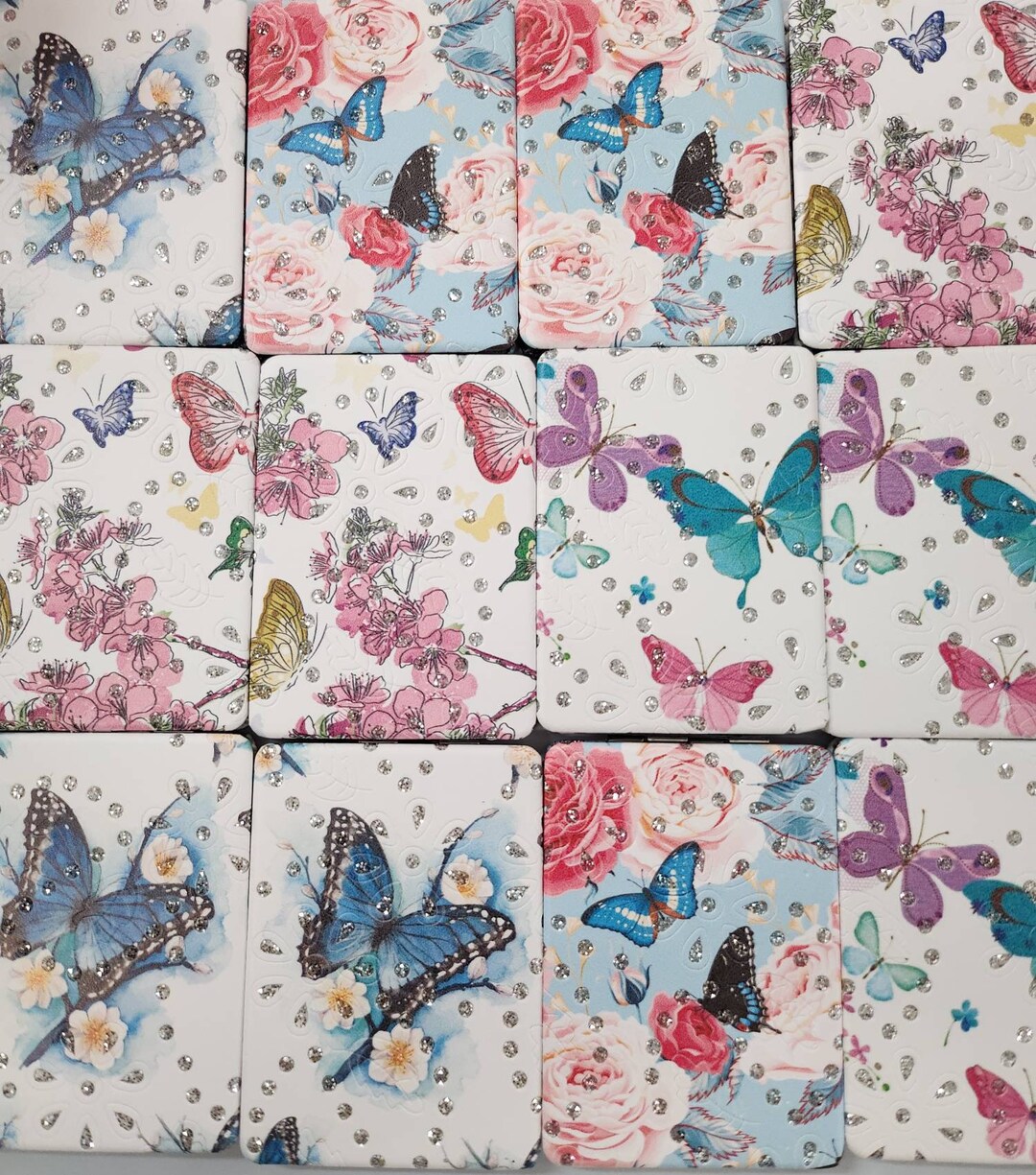 Set of 12 X Butterfly Compact Mirror Bridal Shower Party Favors ...