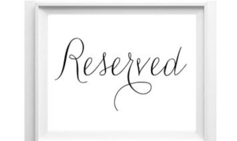 Reserve Listing - Etsy