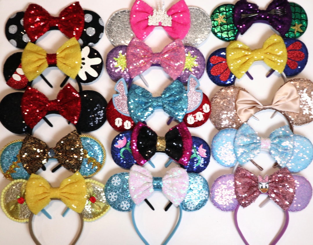Princess Ears, Mouse Ears, Princess Headband, Cosplay Headband, Shiny ...