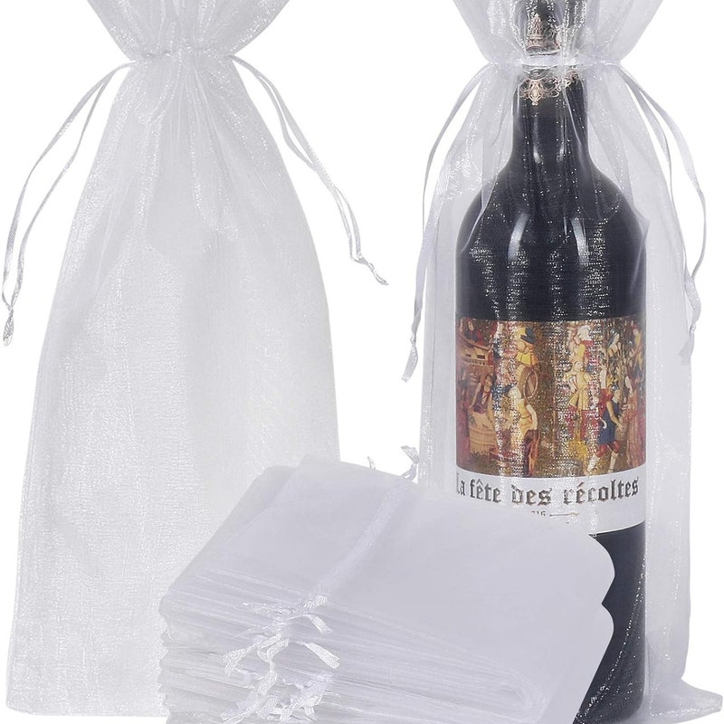 Blue Organza Favor Bags - Etsy