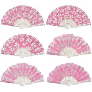 White/black/purple Sequin Folding Fan W/ Gift Bag for Wedding Party ...