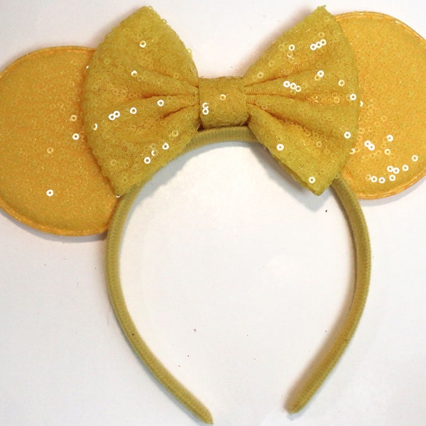Yellow Mickey Ears - Etsy