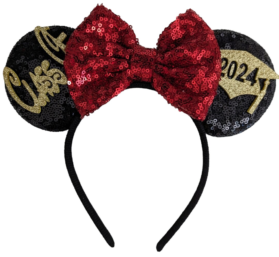 Graduation Mickey Minnie Ears / Graduation Mouse Ears Grad Ears, Rose ...