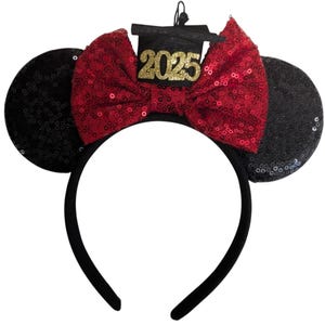 Graduation Mickey Minnie Ears / Graduation Mouse Ears - Grad Ears, Rose ...